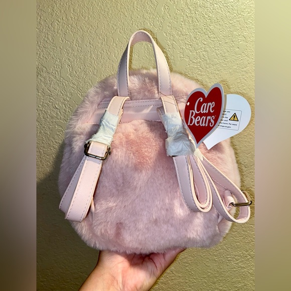 Bags | Care Bears Fuzzy Backpack | Poshmark